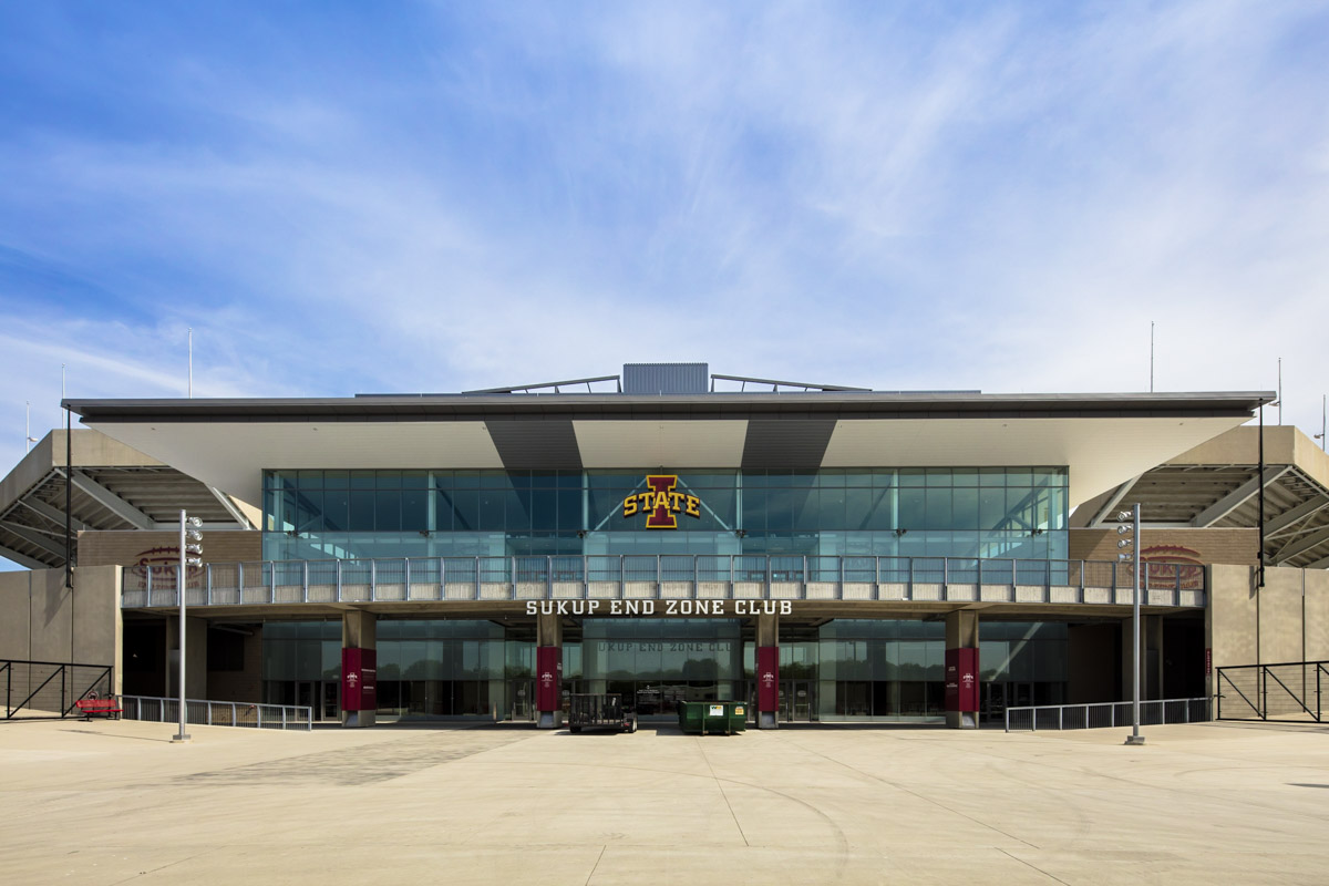 ISU Iowa State University Jack Trice Football Stadium South End Zone ...